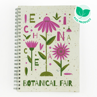 Personalised eco-friendly notebooks with seed paper covers, A5 size ...